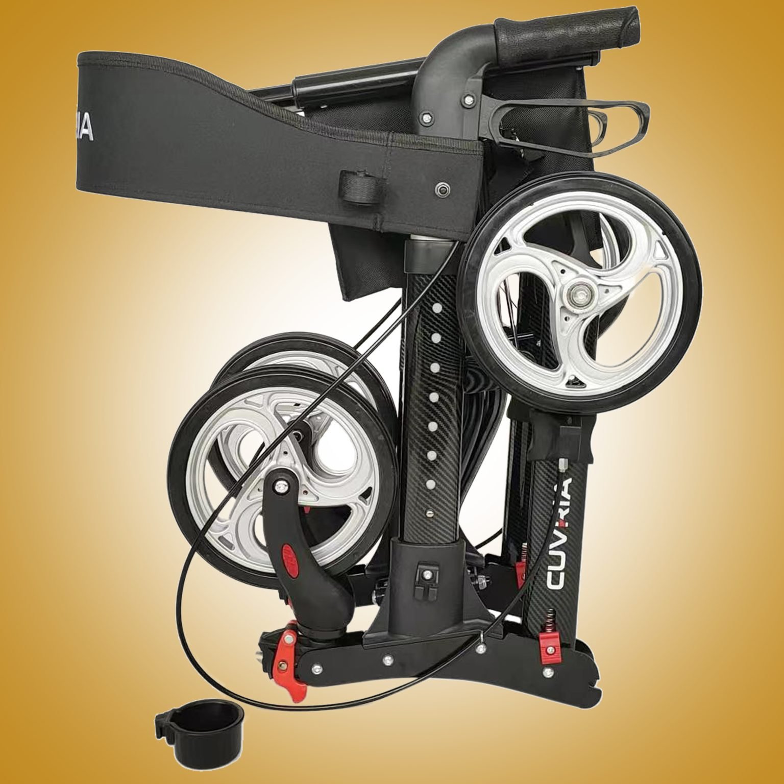 Cuvria Australia Rollator – CARBON FIBER PRINT - Cuvria